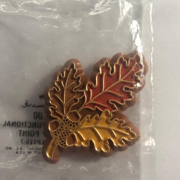 Hallmark | Jewelry | New Vintage Hallmark Lapel Pin Thanksgiving Leaves ...